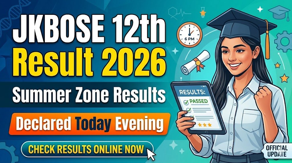12th Class Results (Summer Zone Declared - JKBose